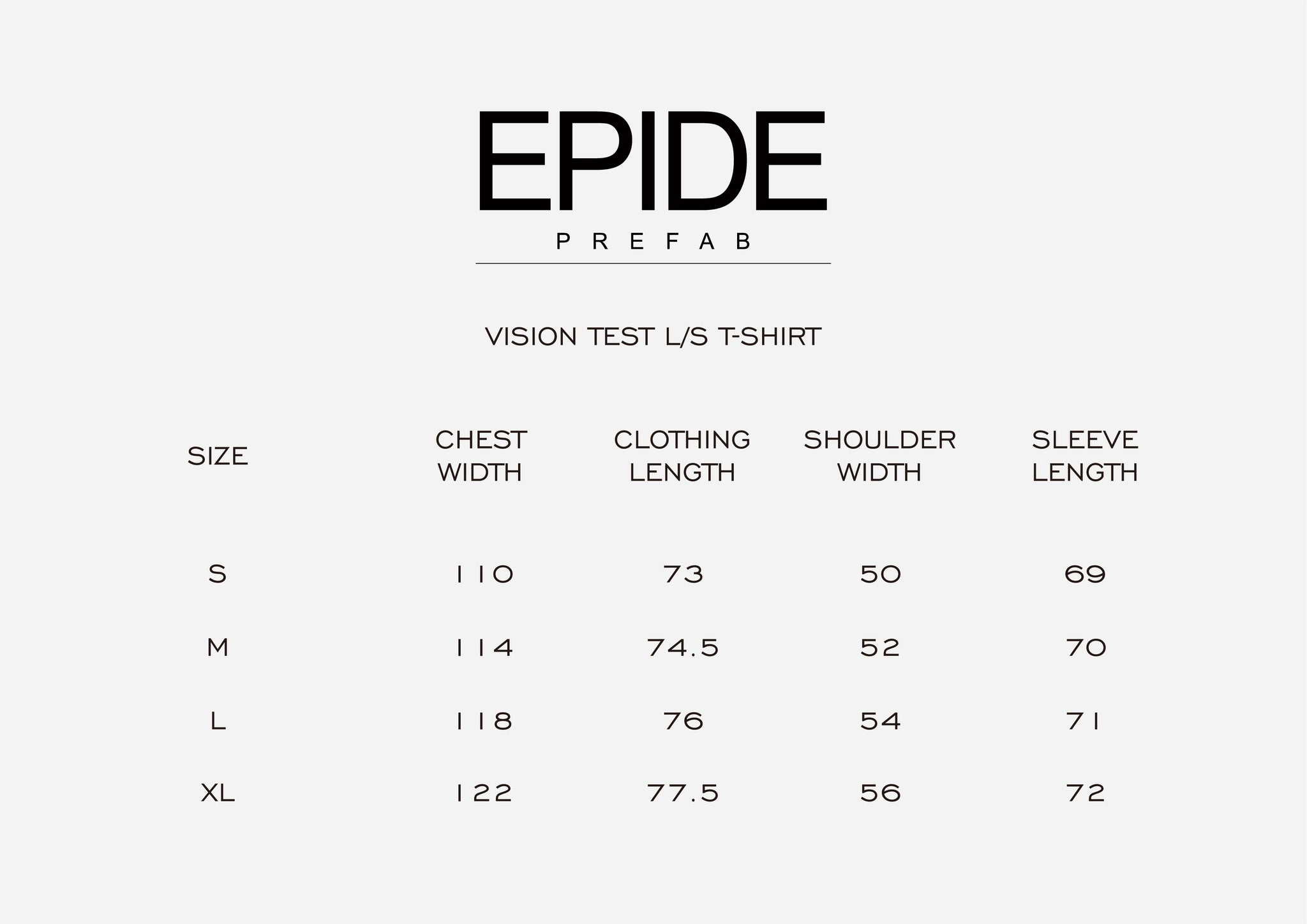 Vision Test L/S T-shirt – EPIDE PREFAB