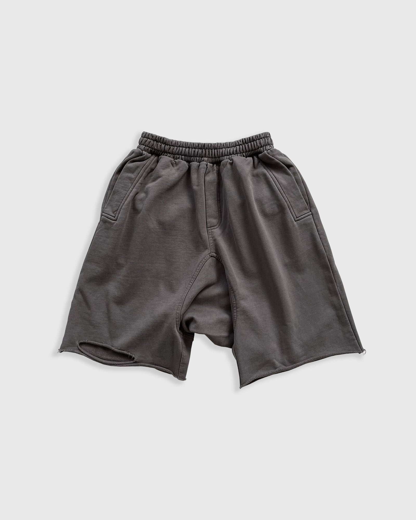 Drop-Crotch Distressed Shorts – EPIDE PREFAB